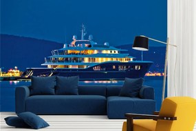 DIMEX | Samolepicí vliesová fototapeta na zeď Luxusní jachta MA-5-2767 | 375 x 250 cm | modrá, žlutá