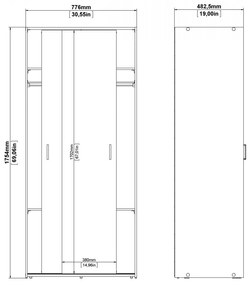 Tvilum Skříň Sid 388 bílá