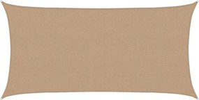 Stínící plachta 160 g/m² taupe 2,5 x 5 m HDPE 311401