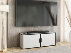 TV skříňka ROJO 2 bílý uzavřená TV skříňka s policí