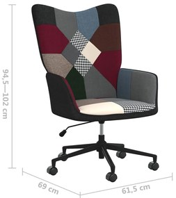 vidaXL Marketos Relaxační křeslo patchwork textil