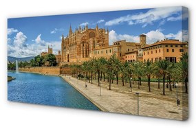 Obrazy na plátně Španělsko gotická katedrála palma 100x50 cm