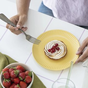 IB LAURSEN Dezertní talíř Mynte Lemonade 19,5 cm, žlutá barva, keramika