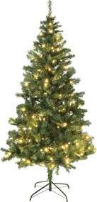 Vánoční stromek se světýlky, zelená, 180 cm, LED450, CHRISTMAS TYP 5