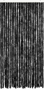 Závěs proti hmyzu antracitový 100 x 220 cm Chenille 284290