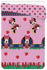 JERRY FABRICS Letní prošívaná deka Minnie jahody 180/260 cm