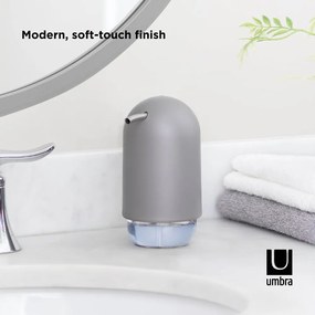 Šedý plastový dávkovač mýdla 230 ml Touch – Umbra