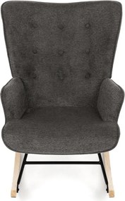 Houpací křeslo AK-373 GREY2, látka, šedá (67 x 85) cm