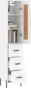 Skříň highboard bílá 34,5 x 34 x 180 cm kompozitní dřevo 3200201