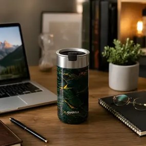 Quokka Boost Coffee Tumbler 400ml Greenstone / Termohrnek se sítkem /