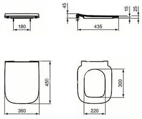 Ideal Standard i.Life A WC sedátko, ultra ploché, Soft-close, bílá T481301