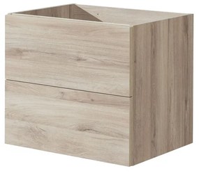 Mereo Mereo, Aira, koupelnová skříňka 61 cm, bílá, dub, šedá, CN720S