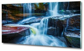Wallmuralia Fotoobraz na skle Tropický vodopád 100x50