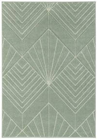 Koberce Breno Kusový koberec PORTLAND 58/RT4G, Zelená, Vícebarevné, 133 x 190 cm