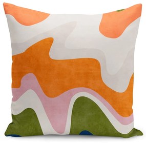 Povlak na polštář 43x43 cm Squiggly Orange – Mila Home