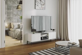GAB TV stolek QUER RTV 2D, Bílá 150 cm