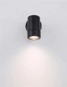 NV 9010602 Venkovní nástěnné svítidlo LIMBIO černý ABS skleněný difuzor GU10 1x7W bez žárovky IP44 světlo dolů - NOVA LUCE