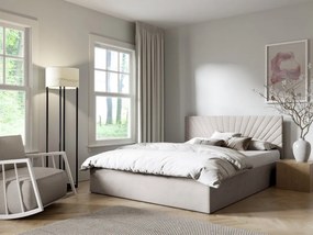Eka Čalouněná postel AFRODITE 120x200 cm Barva látky Trinity: Světle modrá (Trinity 2322), Úložný prostor: Bez úložného prostoru