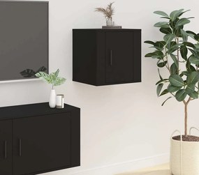 vidaXL Nástěnné TV skříňky 2 ks 40 x 34,5 x 40 cm [816643] Barva: Černá