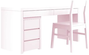 BAMI Psací stůl se šuplíky o šířce 160 cm SIMONE růžový
