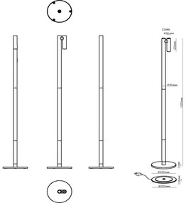 Lucide 27703/02/30 - LED Stm. nab. venkovní lampa ANTRIM LED/2,2W/4V IP54 černá