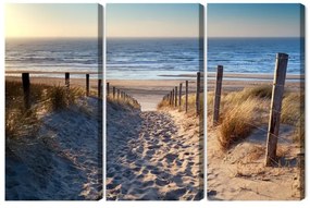 Vícedílný obraz Pláž Severního Moře 3D Nedostatek Nedostatek Plátno Canvas 150x100