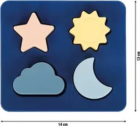 small foot Silikonové puzzle