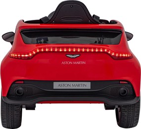 Ramiz Elektrické autíčko Aston Martin DBX pro děti červené + dálkové ovládání + EVA kola + pásy + plynulý start + audio LED