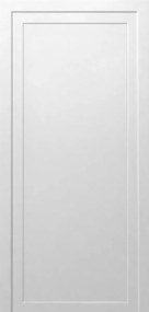 Solid Elements Vedlejší vchodové dveře Simple, 90 P, rozměr vč. zárubně: 980 × 1980 mm, plast, pravé, bílé, plné