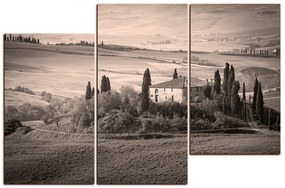 Obraz na plátně - Italská venkovská krajina 1156QD (135x90 cm)