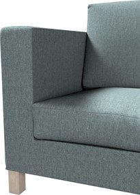 Potah na pohovku IKEA  Karlanda 3-místná nerozkládací, krátký barva modrá látka pletený vzor