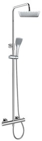 Mereo - Sprchový set s termostatem, 22x22 cm, 1 proud, chrom CB60104TSD