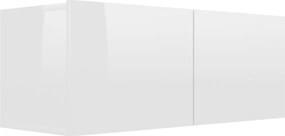 vidaXL 5dílný set TV skříněk dřevotříska [3079323] Barva: bílá s vysokým leskem