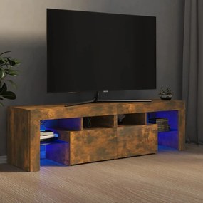 vidaXL TV skříňka s LED osvětlením 140 x 36,5 x 40 cm [804371] Barva: kouřový dub