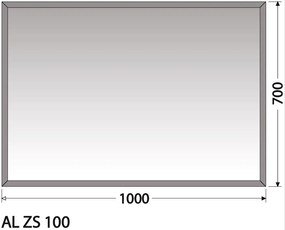 INTEDOOR zrcadlo bez osvětlení AL ZS 100