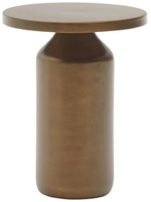 Měděný kovový odkládací stolek Kave Home Malya 40,5 cm