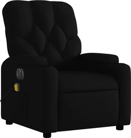 Elektrické masážní polohovací křeslo černé textil 3204700