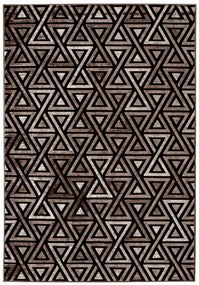 Kusový koberec RAGUSA 2503/80 Brown/Black 100x140 cm