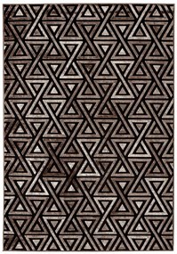 Kusový koberec RAGUSA 2503/80 Brown/Black 68x110 cm