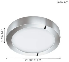 Eglo 96058 - LED koupelnové svítidlo FUEVA 1 LED/22W/230V IP44