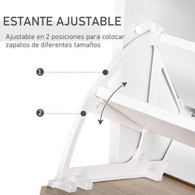 HOMCOM Botník se 3 šuplíky, skleněnou policí a hliníkovými úchyty pro předsíň, nosnost 50 kg, 60x24x105,5 cm