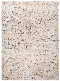koberec FLUFFY 2372 shaggy sůl a pepř krém / antracit velikost 120x170 cm | krásné koberce cz