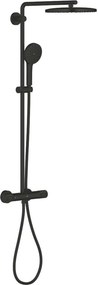 Grohe Vitalio Joy+ - Sprchový set s termostatem, průměr 28 cm, 3 proudy, matná černá 1142242430