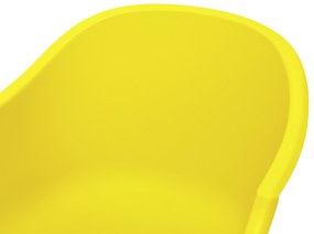 Houpací žlutá židle HARMONY Beliani