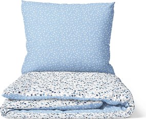 Bavlněné prodloužené povlečení Borghese světle modré Velikost: 140 x 220 + 70 x 90