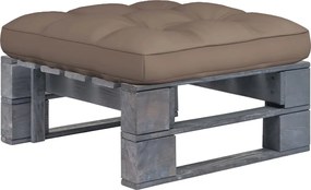 vidaXL Zahradní taburet z palet černě impregnované borové dřevo [3066466] Barva: taupe, Barva dřeva: Šedá
