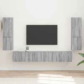 Sestava TV skříněk 4 ks Šedá Sonoma Kompozitní dřevo 3409048