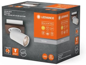 LED nástěnné svítidlo 3,4 W GU10 MERCURY, teplá bílá