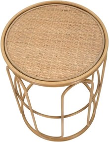 Designový odkládací stolek Belenus 40 cm přírodní
