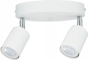 Spot Halogenové Svítidlo Stropní Svítidlo Spot Stropní Svítidlo Kulatý 2x GU10 Bílá Led